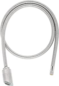 Grohe 46 348 SD0 Ladylux Cafe Hose and Head, Stainless Steel Finish ...