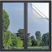 rabbitgoo One Way Window Film Daytime Privacy Window Tint Film for Home and Office, Static Cling ...
