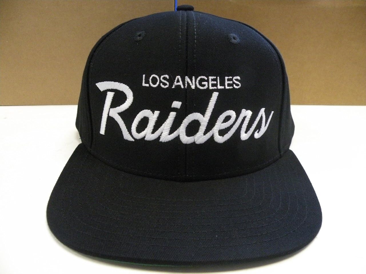 Amazon.com : NFL LA Raiders Black White Retro Snapback Cap OldSchool ...