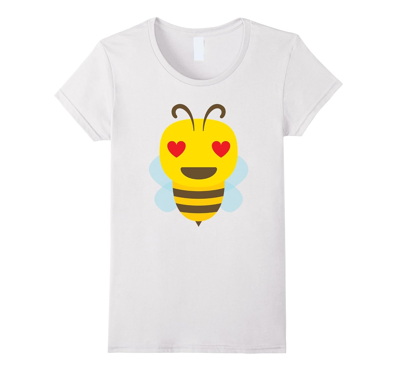 Worker Bee Emoji Heart Love Eye Shirt T-Shirt Honey Hive Tee-4LVS ...