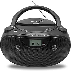 Amazon.com: Nextron Portable Bluetooth CD Player Boombox with AM/FM ...