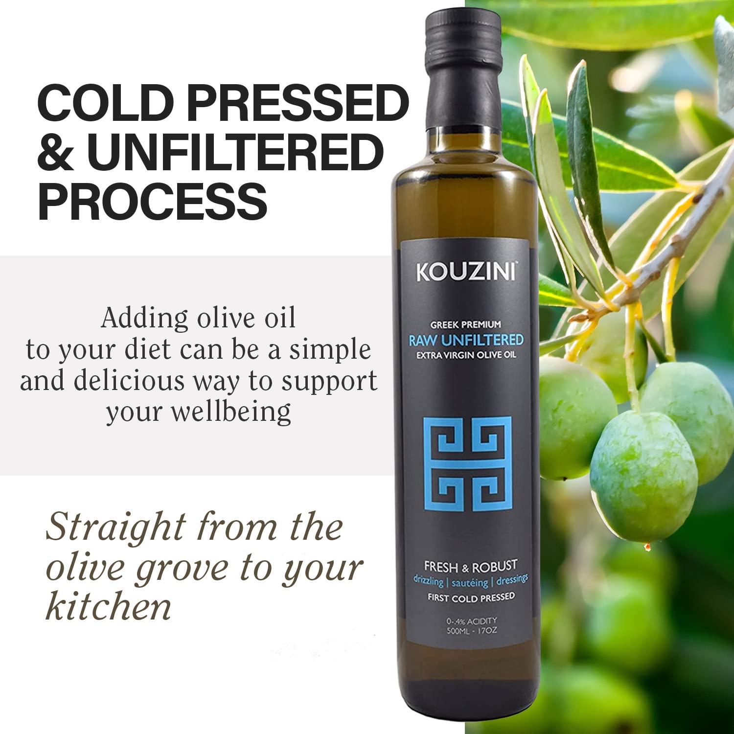 Mua Kouzini Unfiltered Raw Extra Virgin Greek Olive Oil, Greek Extra ...
