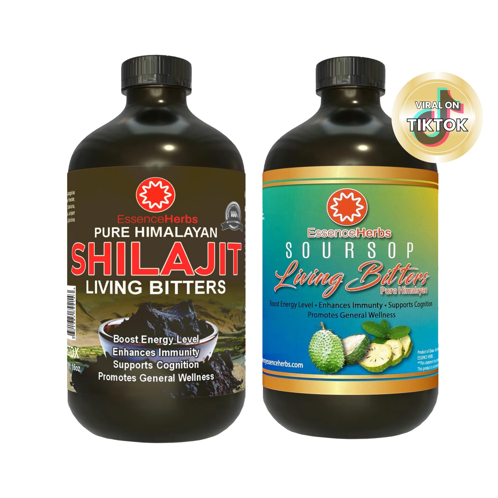 Soursop Bitters & Shilajit Bitters Bundle : Natural Complete Herbal ...