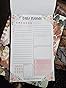 Amazon.com: Pink Floral Undated Daily Task Planner To do List Pad ...
