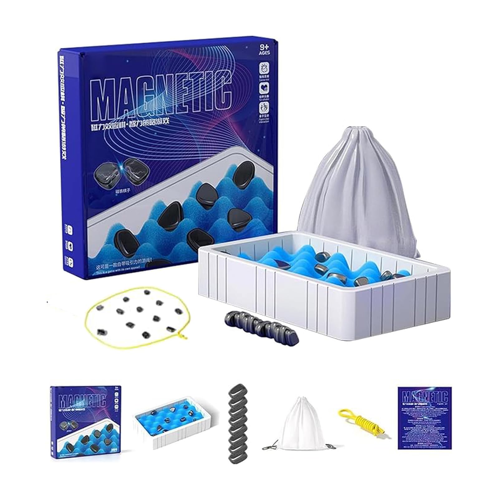 Magnetic Chess Game, 2024 New Magnet Board Game, Fun Table Top Magnet ...