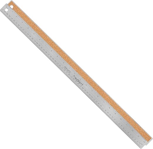 24 Inch Stainless Steel Metal Ruler- 24 Inch High Grade Flexible ...