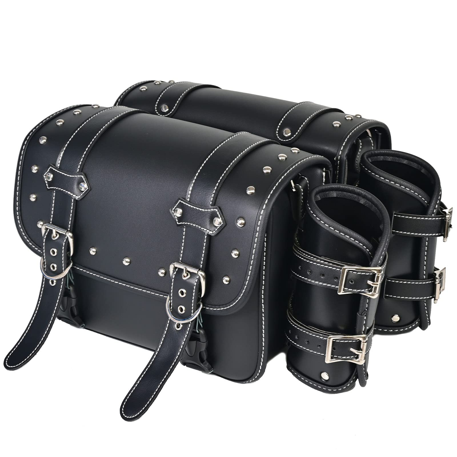 Mua High-density Leather Motorcycle Saddlebags- Throw Over Saddle bags ...