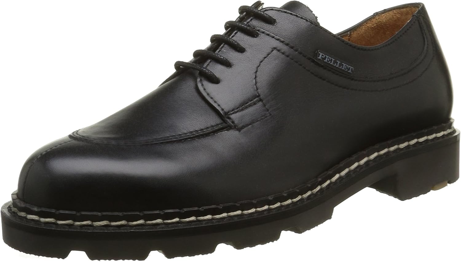 Pellet Luron, Chaussures lacées Femme, Noir (Veau Noir), 41: Amazon.fr ...