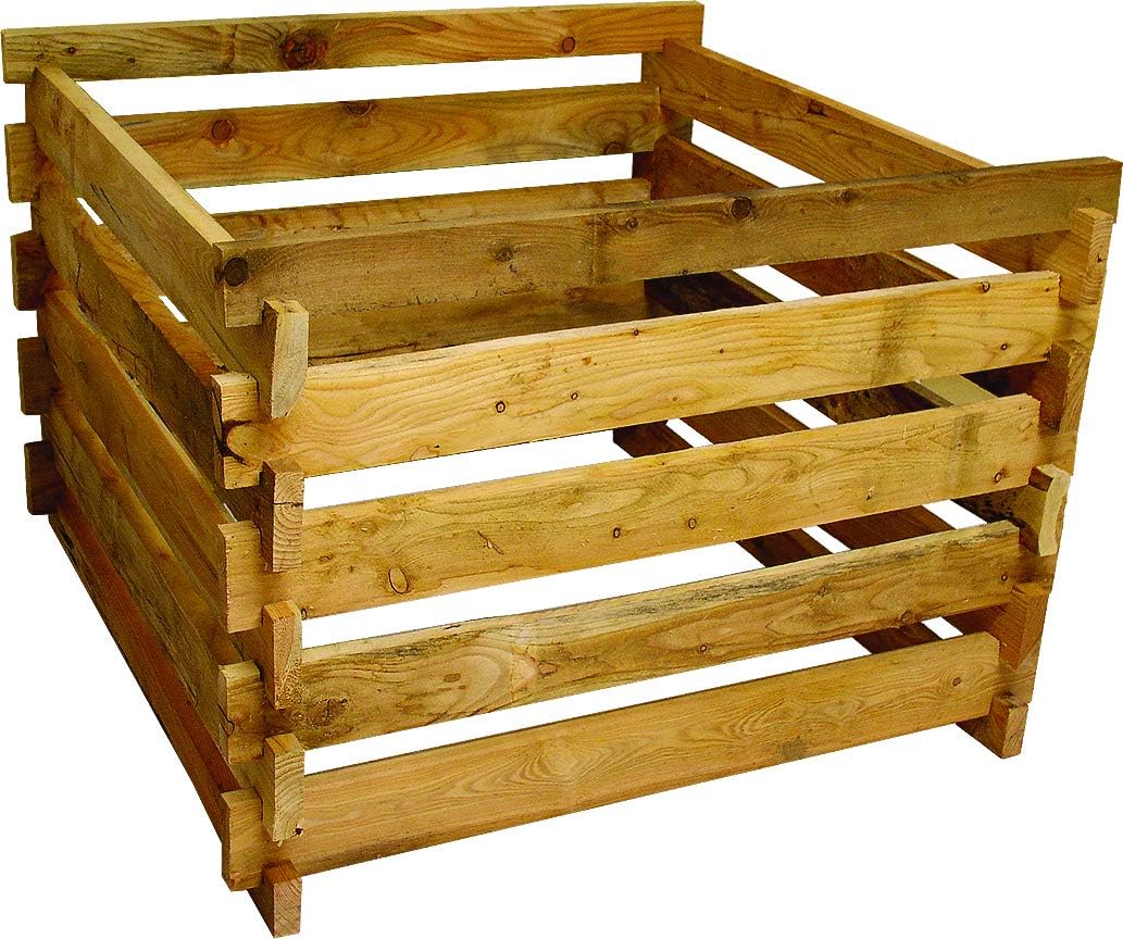 Gartenwelt Riegelsberger Holzkomposter Lärche 80x80xH60 cm mit Holz ...