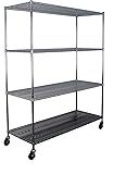 Amazon.com: SafeRacks Freestanding Shelf | Steel Shelving Unit | 2'D x ...
