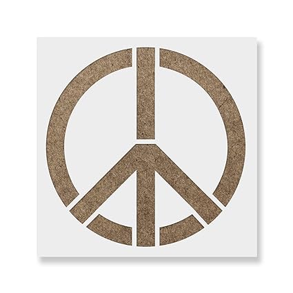 Amazon.com: Peace Sign Stencil for Walls and Crafts - Reusable Stencils ...