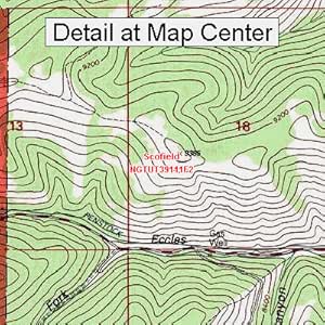 Amazon.com : USGS Topographic Quadrangle Map - Scofield, Utah (Folded ...