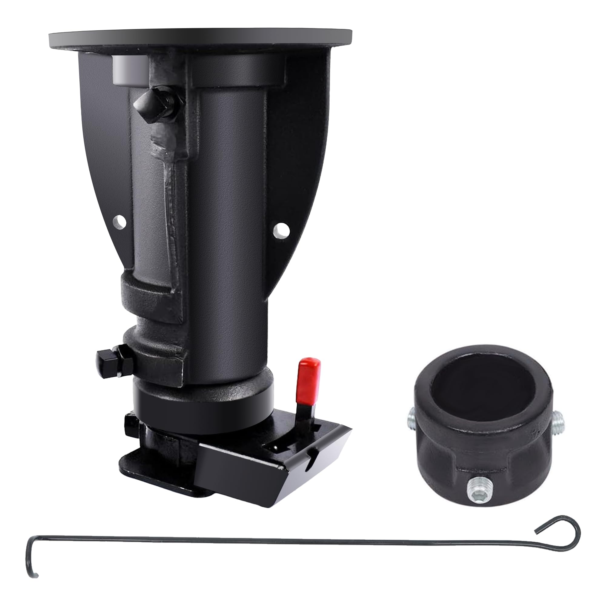 GOMADEIT New Adjustable Cushioned Fifth Wheel Gooseneck Adapter Replace ...