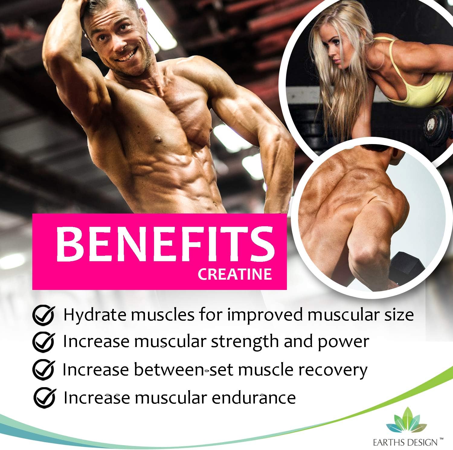 Creatine – Creatine Monohydrate with Magnesium, Zinc, Vitamin B5 ...