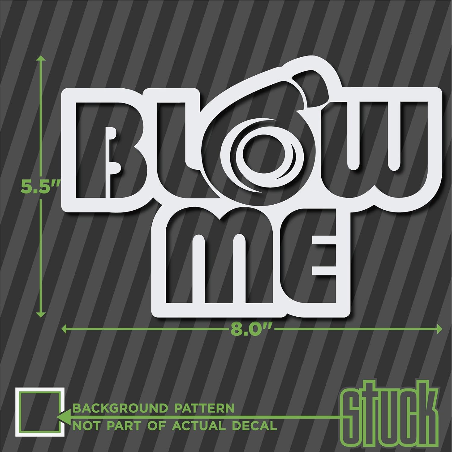 Amazon.com: Blow Me - 8" x 5.5" - vinyl decal sticker turbo ...