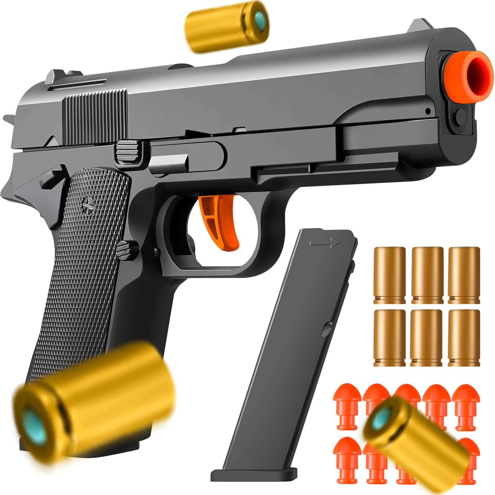 Toy Blasters Shell ejecting Pistol Realistic Toy Dart Hand Gun Cool ...
