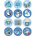 Amazon.com: Lucleag Hello Winter Stickers for Kids, Round Circle Winter ...