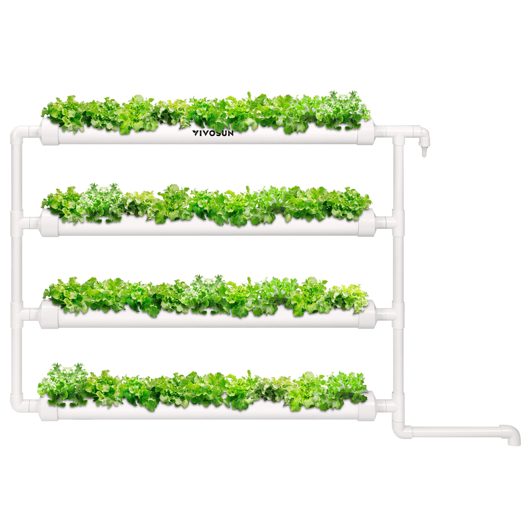 VIVOSUN Wall-Mounted Hydroponic Grow Kit, 1 Layers 36 Plant Sites 4 ...