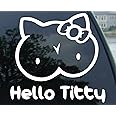 Amazon.com - Hello Titty Sticker Funny Boobs Parody Vinyl Decal Ta-Tas ...