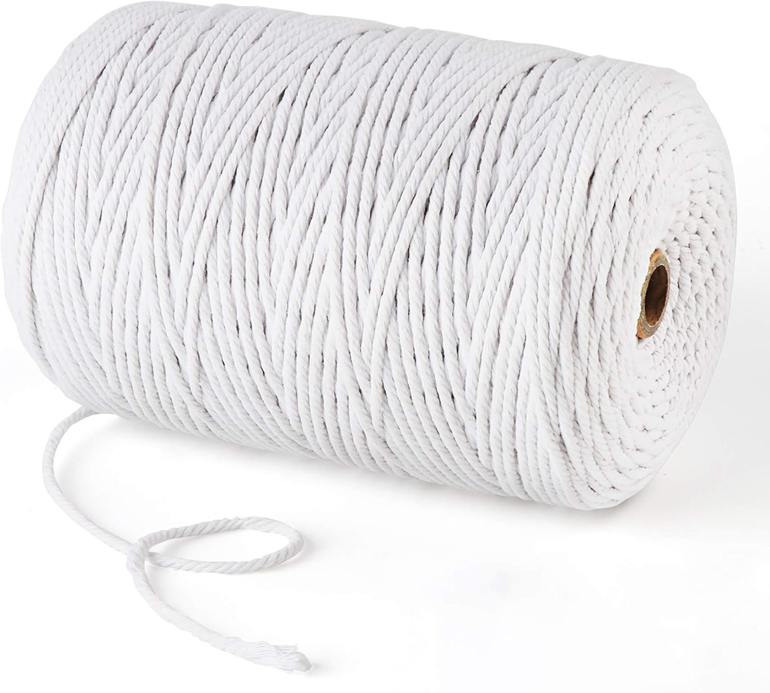 Homewit Macrame Cord, 3mm x 300m Cotton Macrame Rope, 4-ply 10 Strands ...