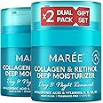 Amazon.com: MAREE Face Moisturizer Collagen Cream for Face Gift Set 2 Pack - Hyaluronic Acid ...