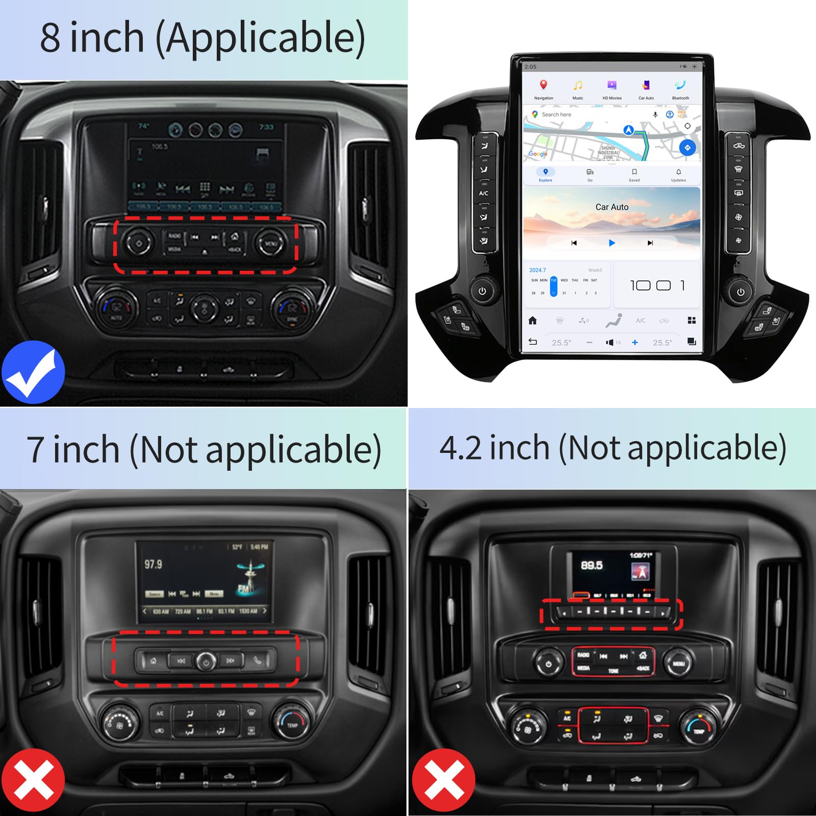 Mua Qualcomm Android Car Radio for Chevrolet Silverado GMC Sierra 2014 ...