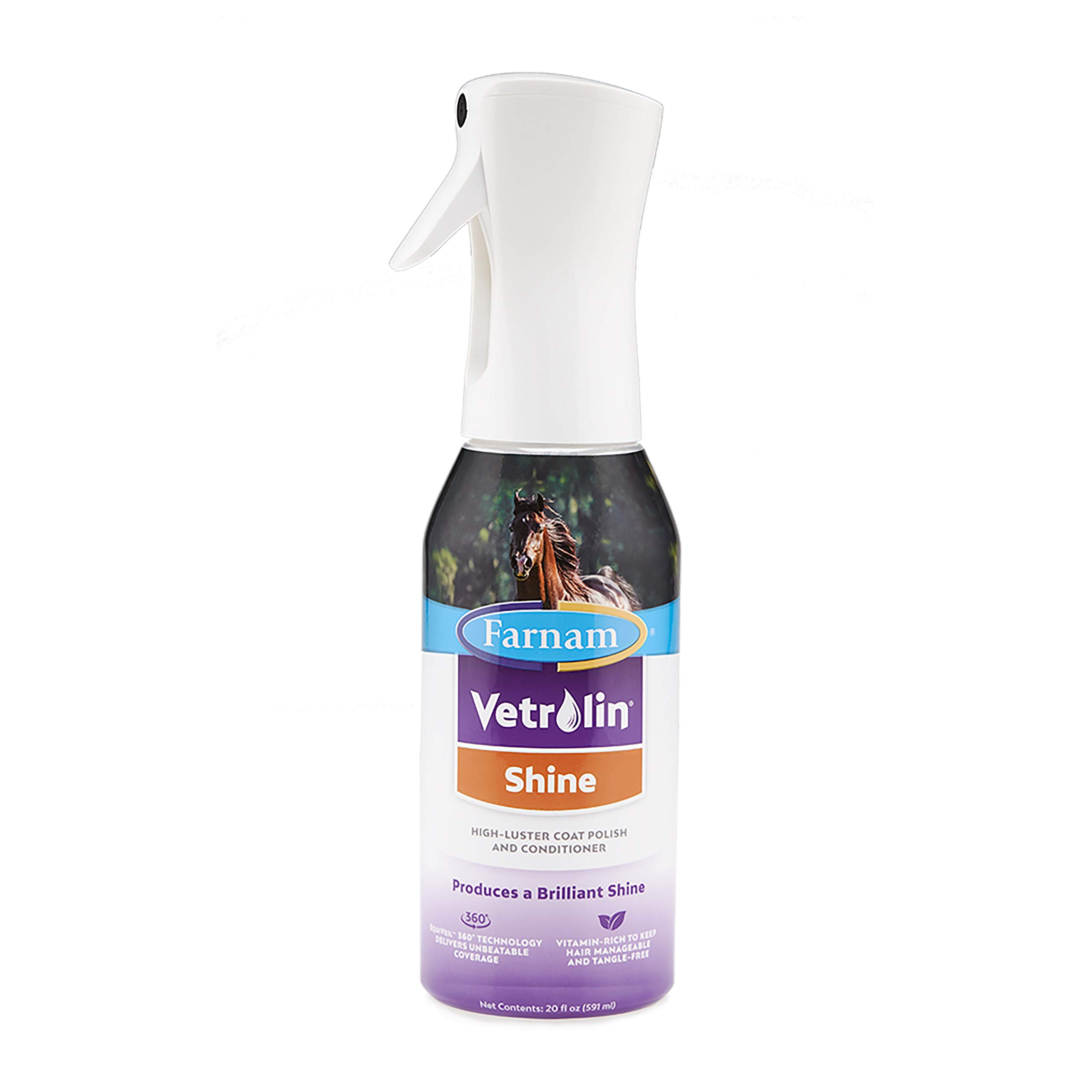 Farnam Vetrolin Shine Coat Conditioner and Shine, Non-aerosol ...