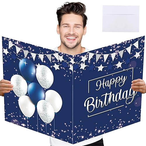 SULICRE Jumbo Birthday Card with Envelope, 22 x 14 Inch Extra Large ...