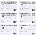 Amazon.com : Maxmartt White Privilege Cards,6pcs PVC Trump Anniversary ...