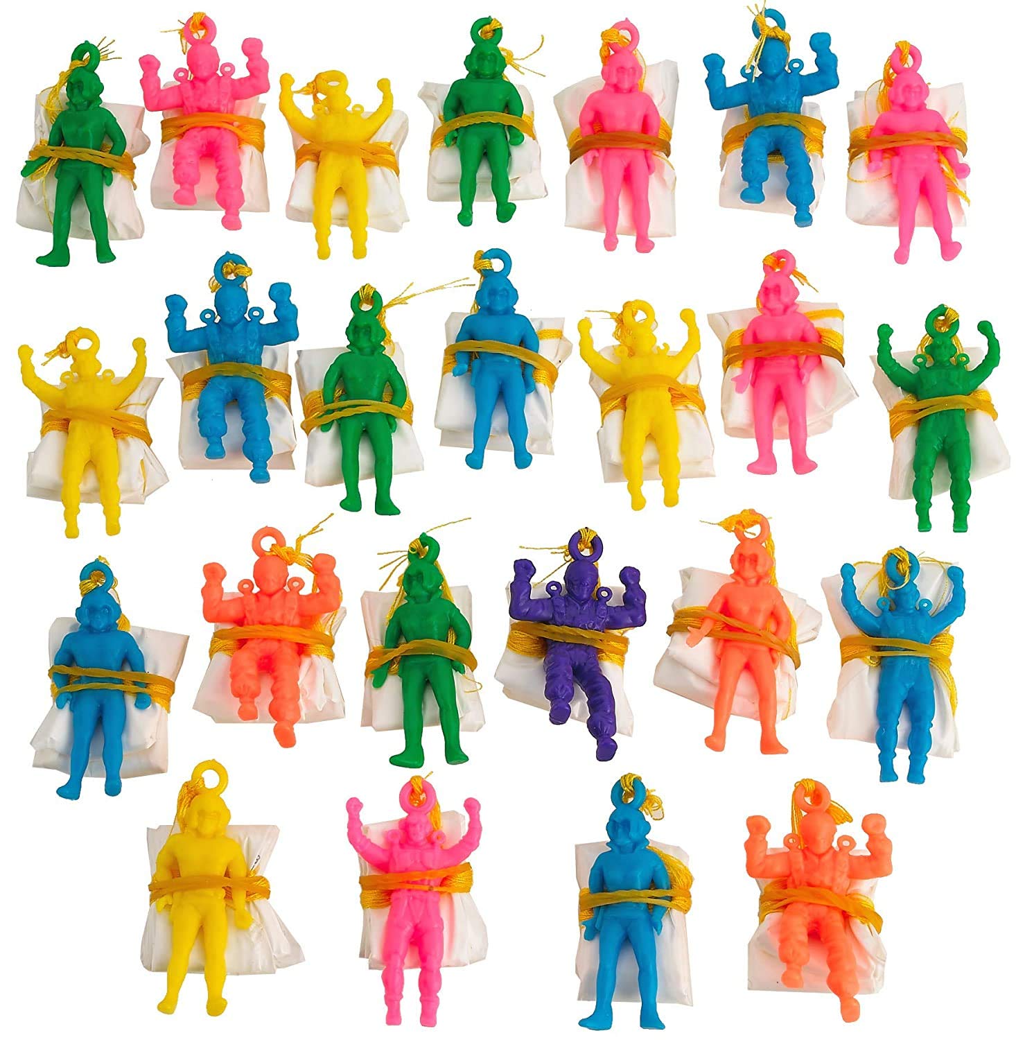 Kicko Mini Vinyl Paratroopers - Pack of 24-1.75 Inch Parachute Men ...