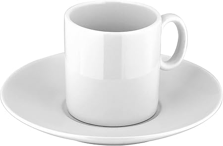 Judge Espresso Cup and Saucer, 75ml, Porcelain, White, 20 x 30 x 25 cm ...