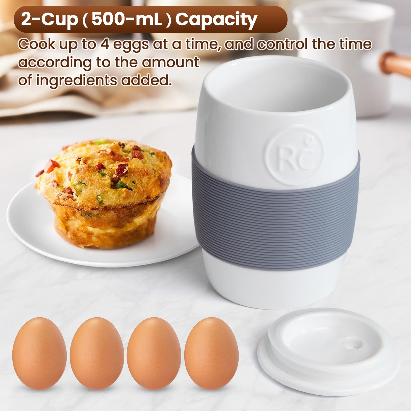 Mua Professional Ceramic Egg Cooker for Microwave, Quick Scrambled Egg ...