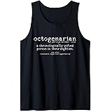 Amazon.com: Octogenarian Definition 80 Years Old 80th Birthday Gift T ...