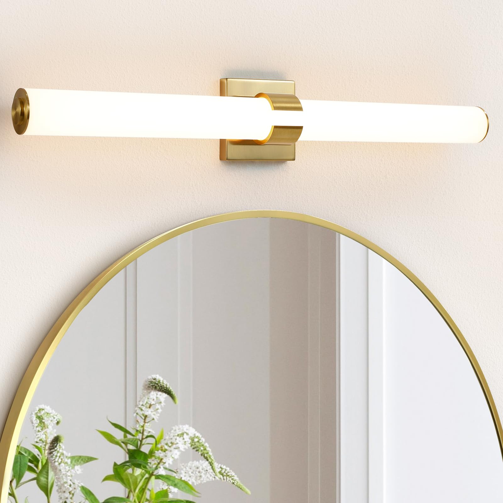 AIJIASI Gold Bathroom Light Fixtures Over Mirror - 31inch Vanity Light ...