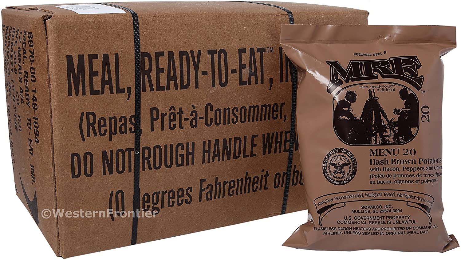 Mua Western Frontier MRE B-Menu Case, 2018 Inspection Date Military ...