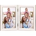 Amazon.com - Giftgarden 4x6 Double Picture Frame White with Tempered ...