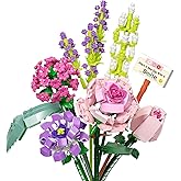 Amazon.com: ZIYOSTAR Mini Bricks Flower Bouquet Building Sets ...