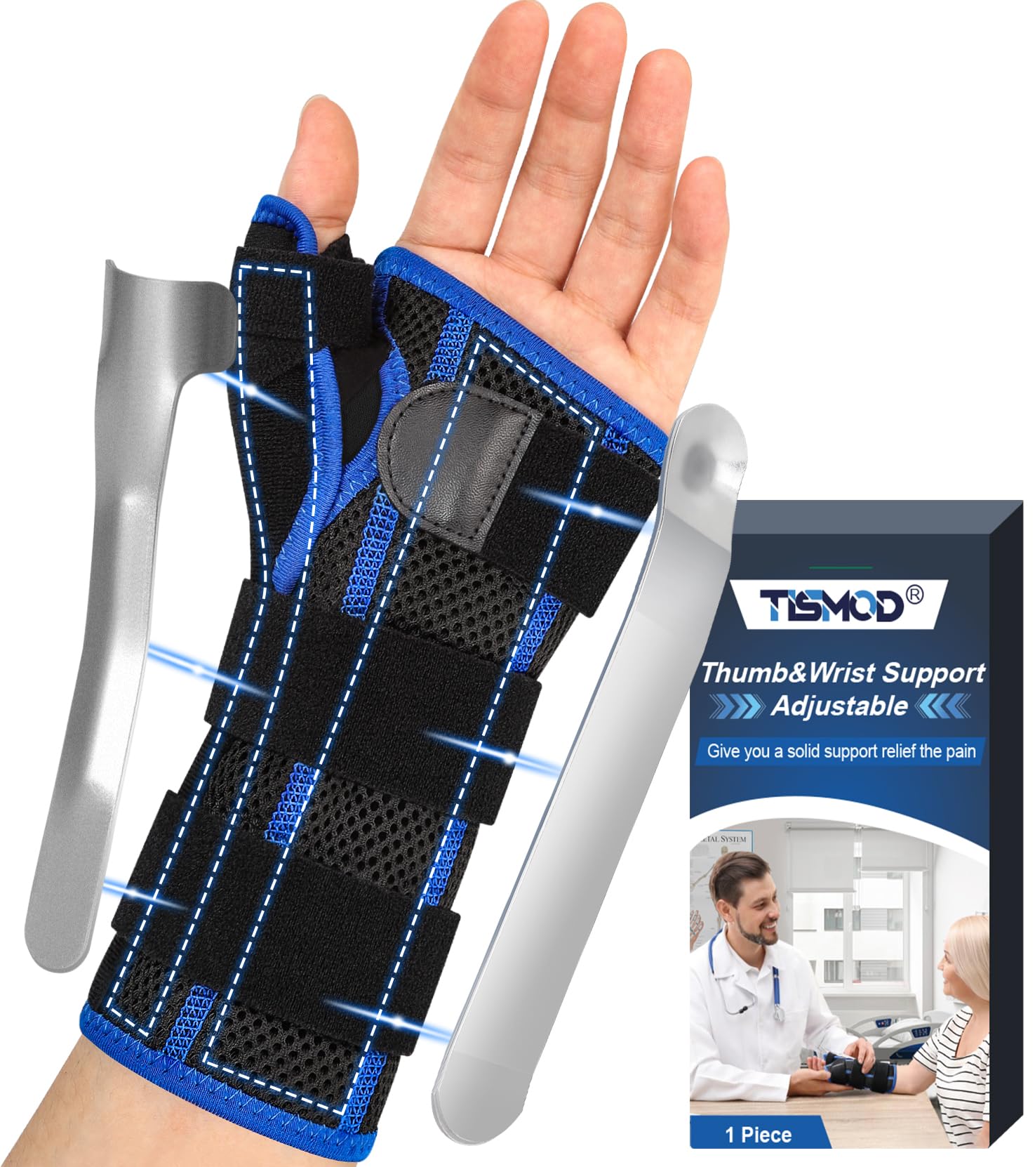 Mua Wrist Brace with Thumb Spica Splint - Adjustable Thumb Wrist ...