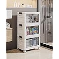 Amazon.com - OlarHike 23QT Storage Bins with Lids - Folding Storage box with Doors and Wheels ...