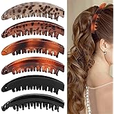 Amazon.com : Hapdoo 6PCS Banana Clip, Matte Banana Hair Clips for Women Thick Thin hair, Medium ...