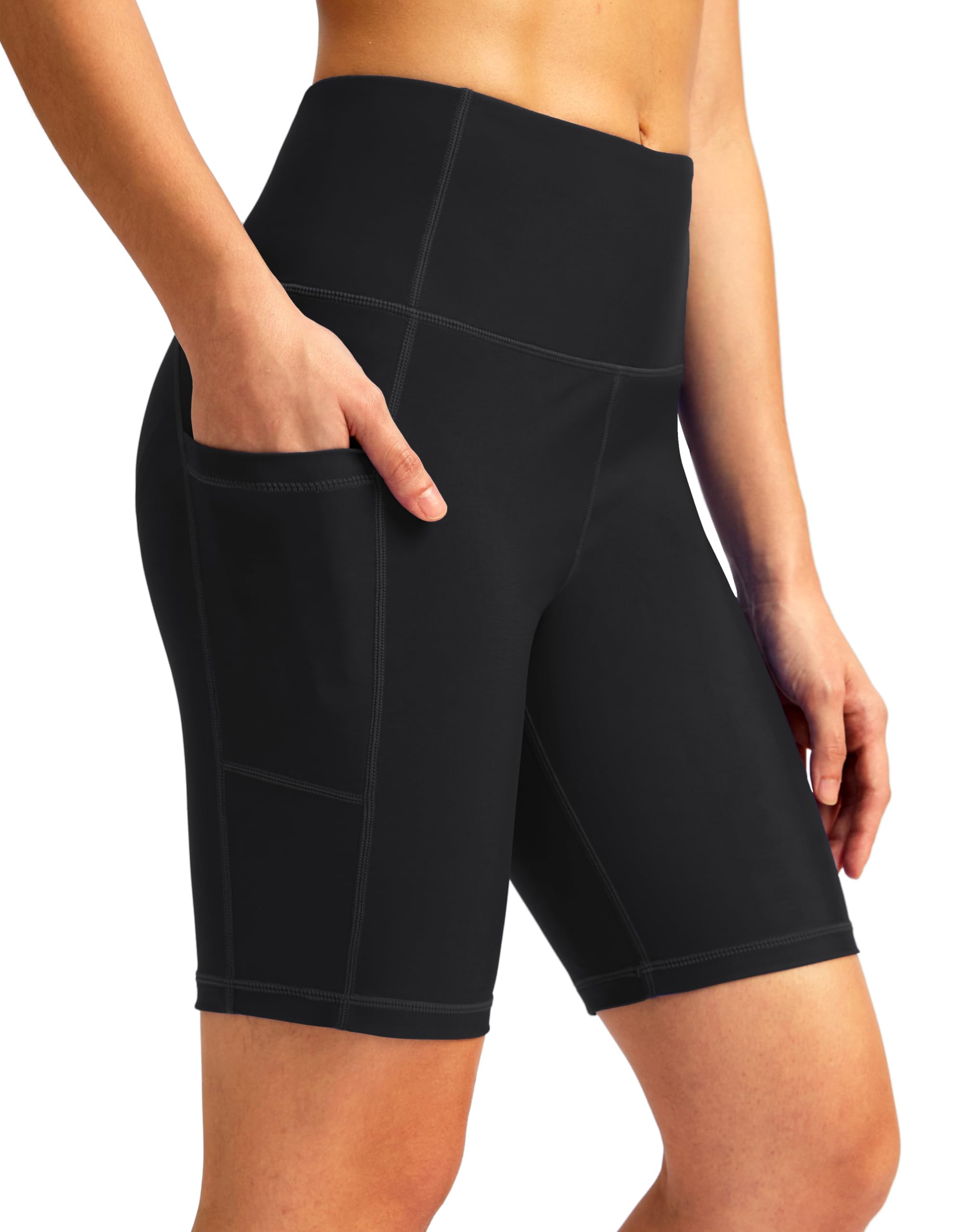 SANTINY Women's 8''/12'' High Waisted Swim Shorts with Pockets UPF50 ...