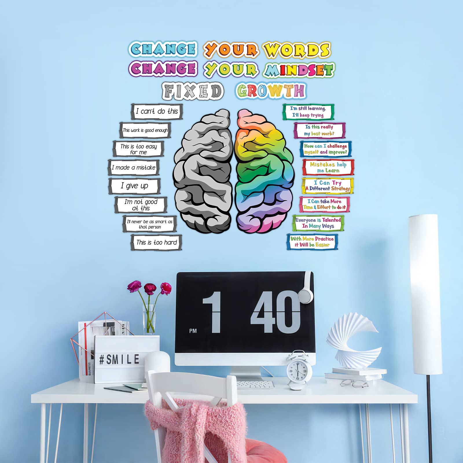 Mua Letapapa 26 Pcs Growth Mindset Posters Classroom Decorations ...