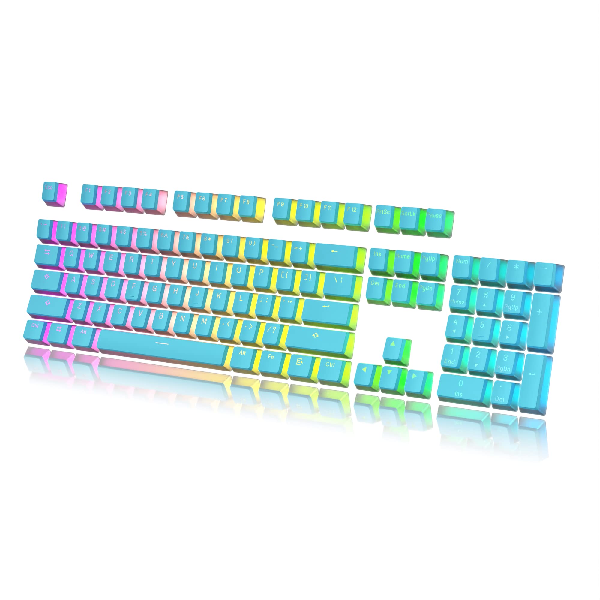 Mua HK Gaming Pudding Keycaps Set | Doubleshot PBT Keycap Set | Full ...