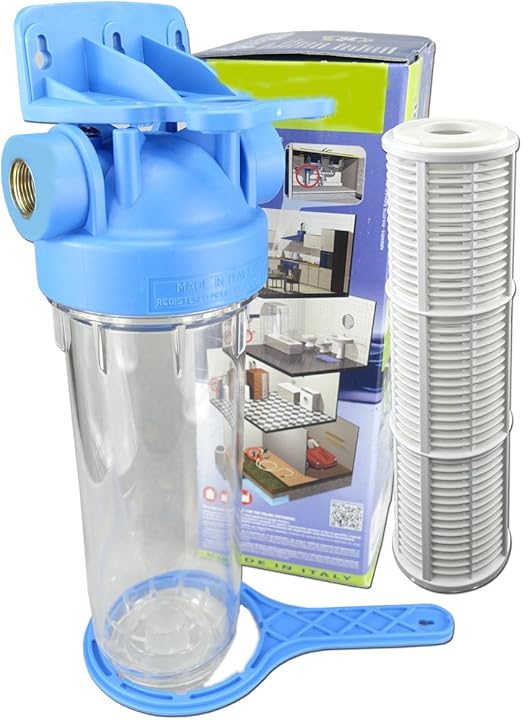 FILTROTECH 10 Zoll Vorfilter Wasserfilter f. Hauswasserwerk Gartenpumpe ...