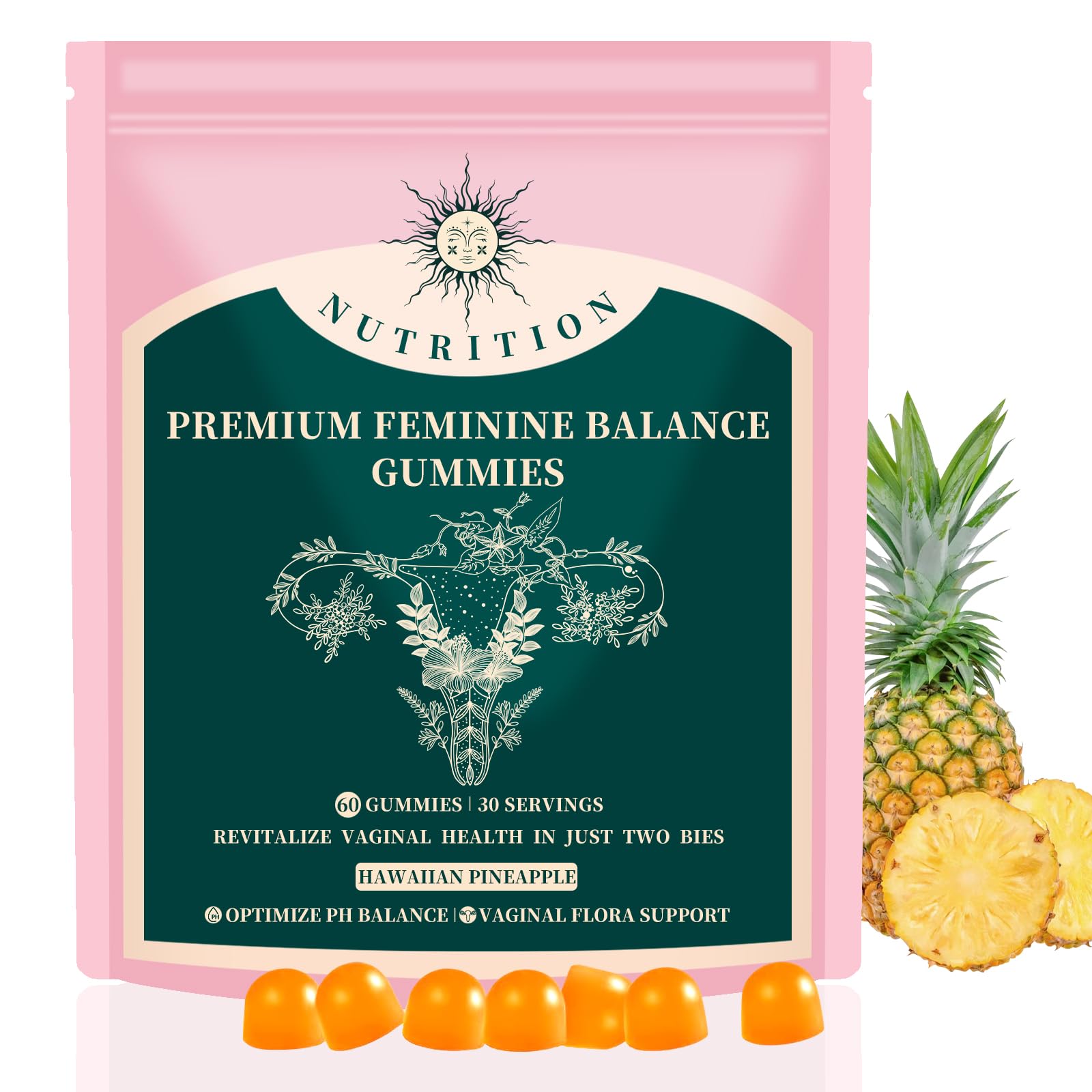 Vital Source Feminine Balance Gummies, Gluten-Free, Vegan, Hawaiian ...