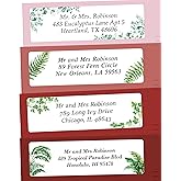 Amazon.com: Personalized Christmas Return Address Labels - High Gloss Holiday Custom Mailing ...