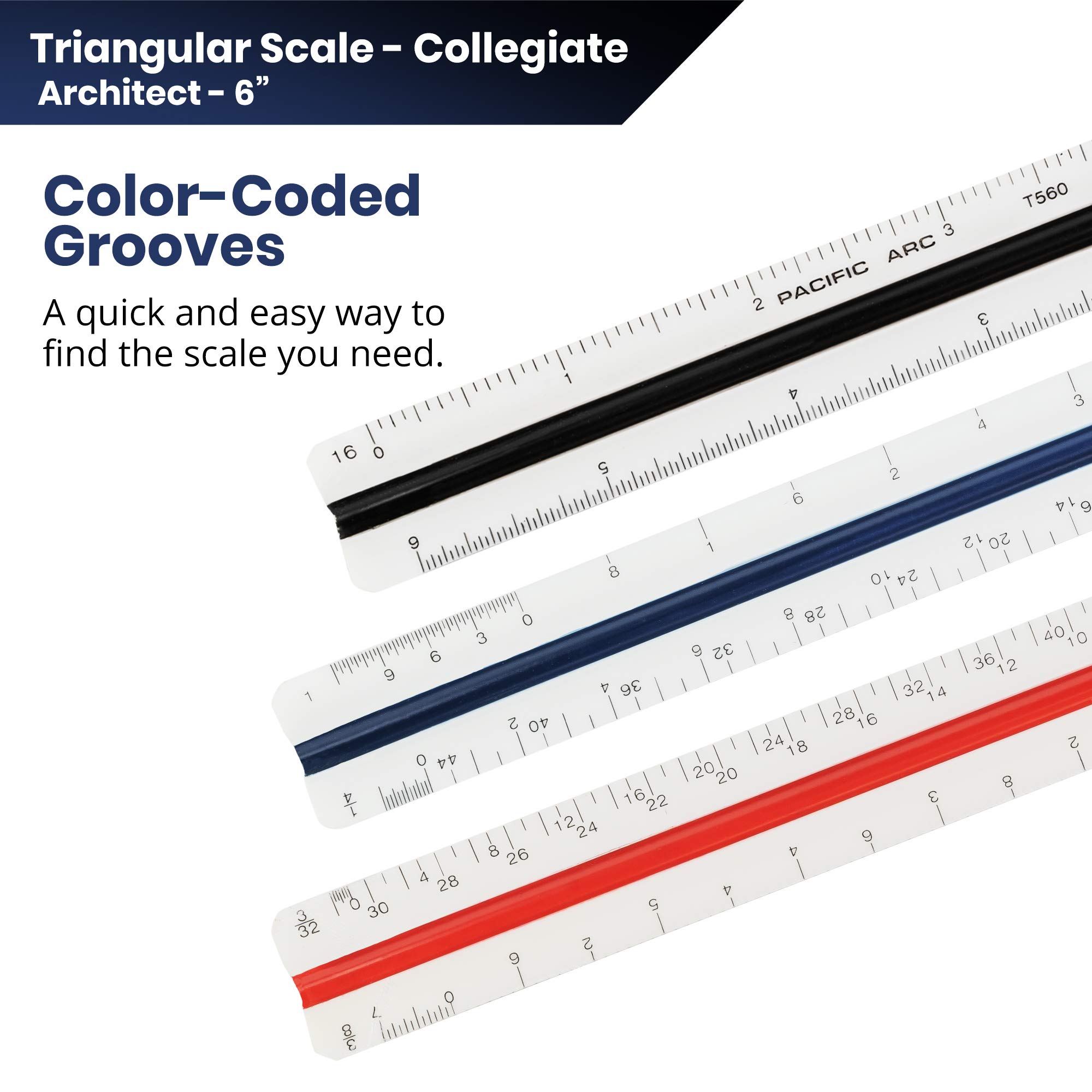 Mua Pacific Arc Architectural Scale Ruler, 6" Scale Ruler for ...