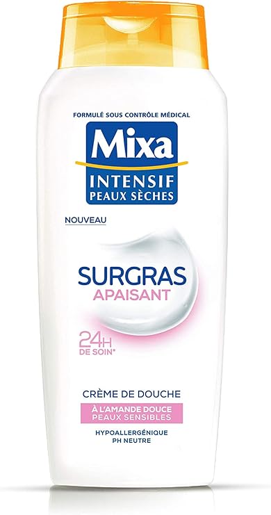 Mixa Intensif Peaux Sèches Crème de Douche Surgras Apaisant 250 ml ...