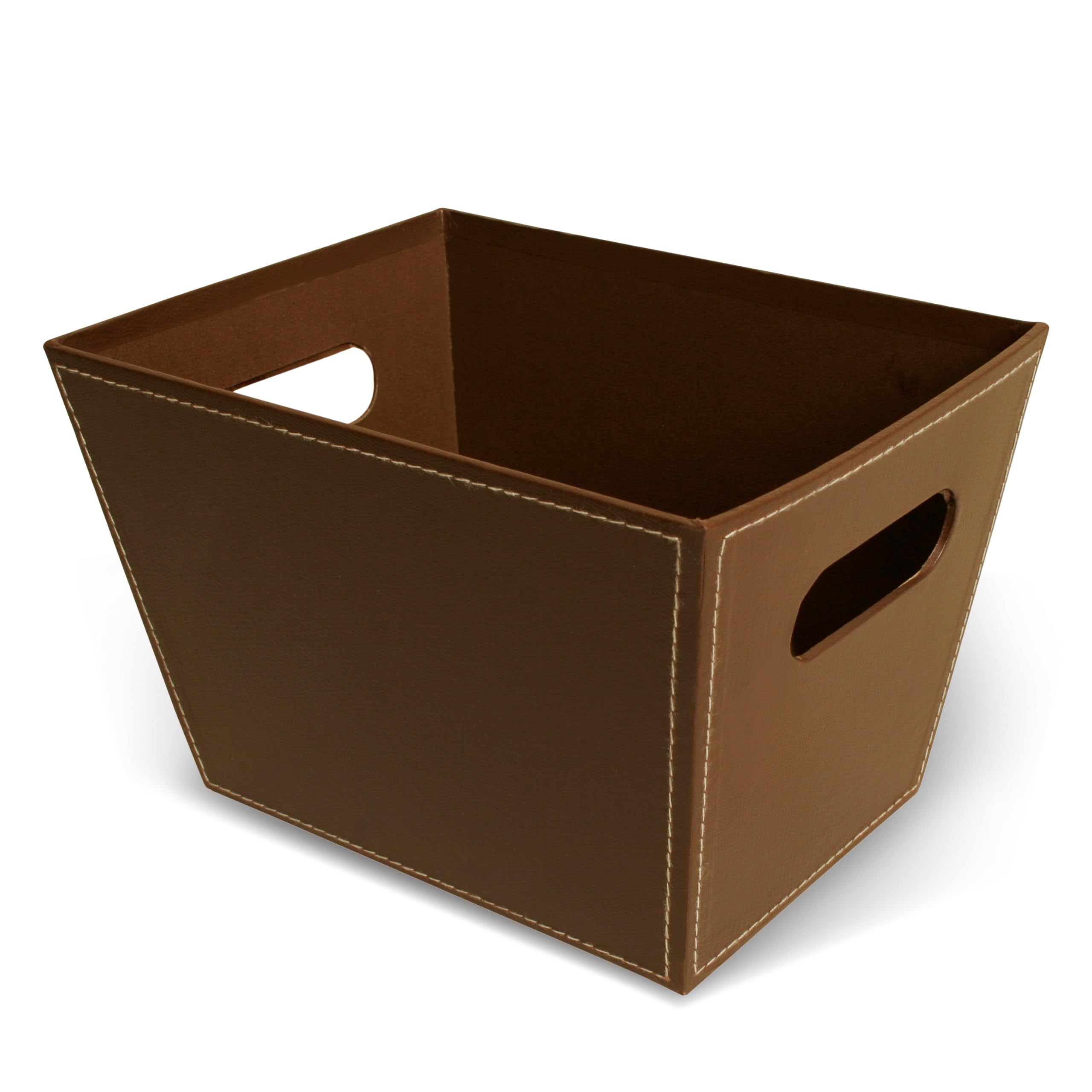 Wald Imports - Brown Paperboard Decorative Organizer Bins - Closet ...