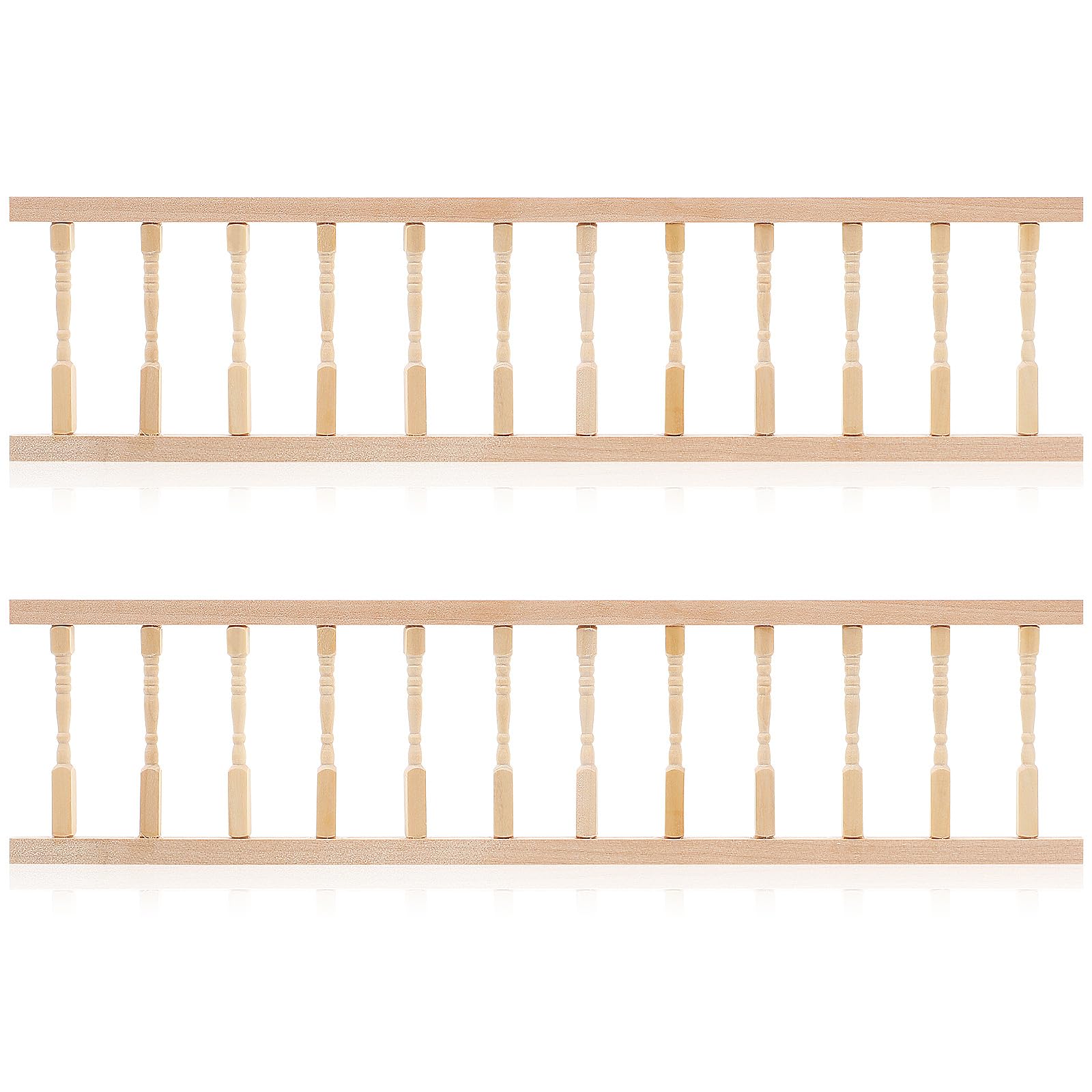Veemoon 2pcs House Railing Furniture Props Decoration Fence Wooden ...